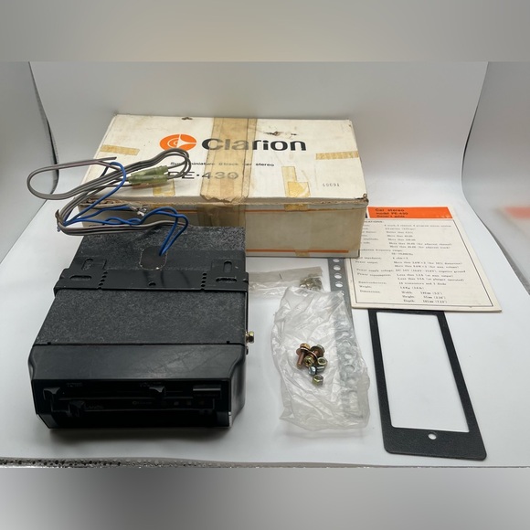 Clarion | Car Audio, Video & GPS | Vtg 7s Clarion Pe430 8 Track 2 ...